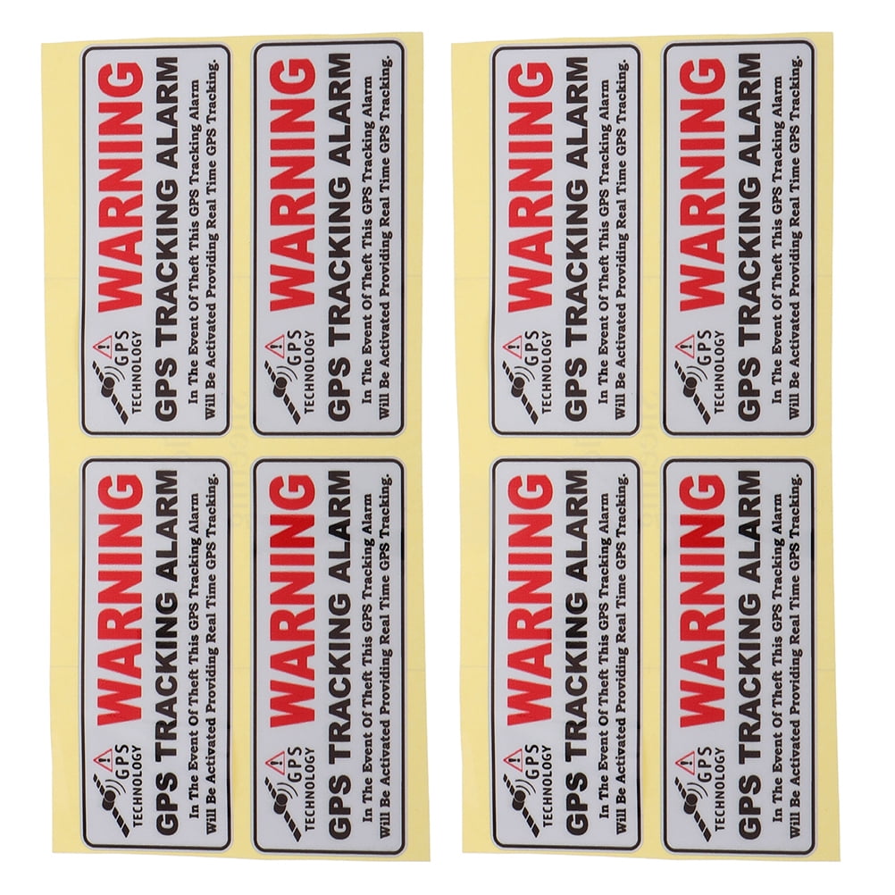 2 Sets Warning Dash Cam Recording Sticker Protection Grip Prevention ...