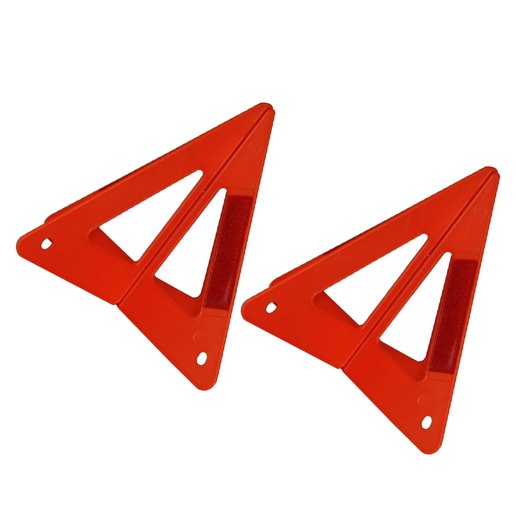 2 Sets Warning Sign Safety Reflective Triangles Cars Road Kit for Tool ...