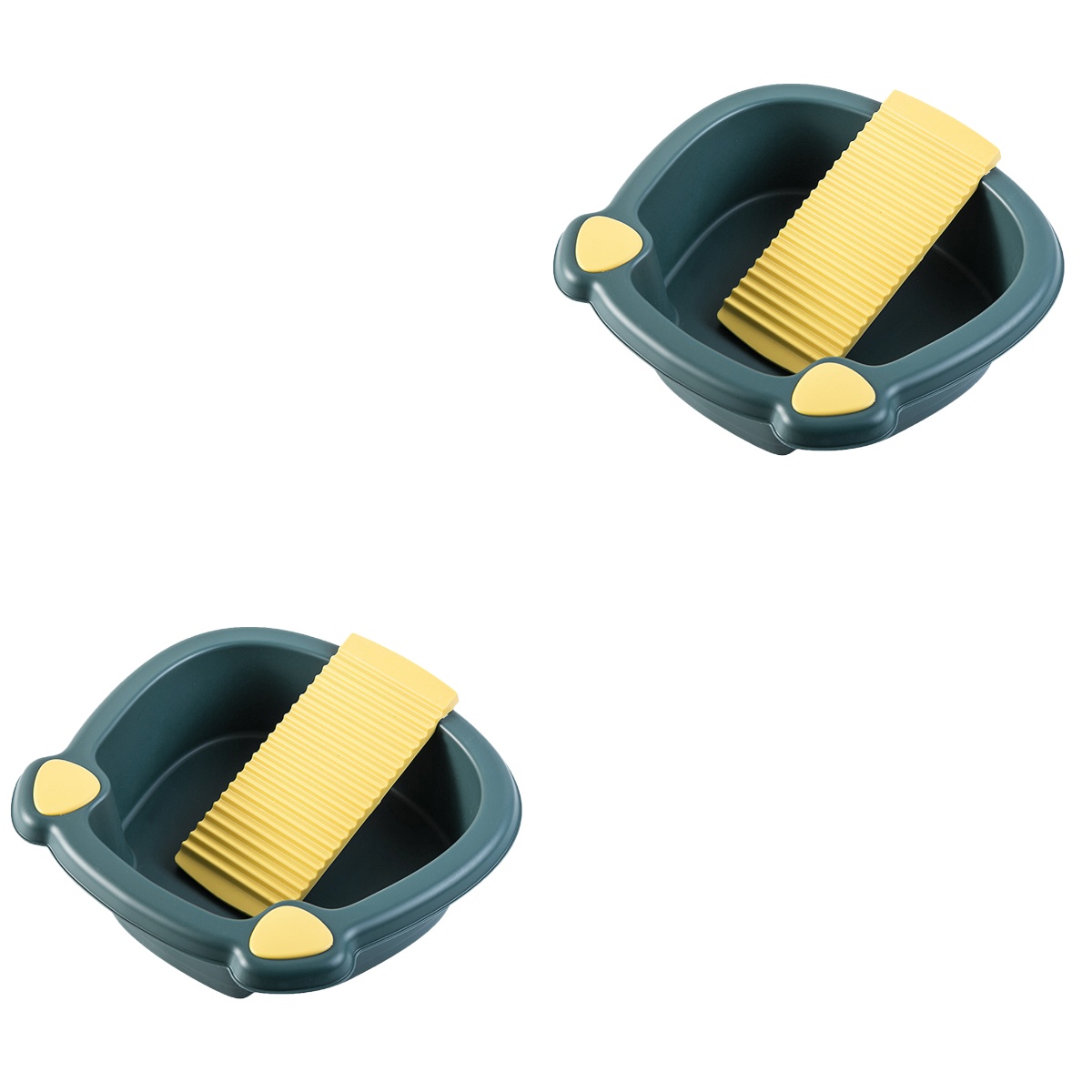 2 Sets Washboard Basin for Hand Washing Clothes and Small Delicate ...