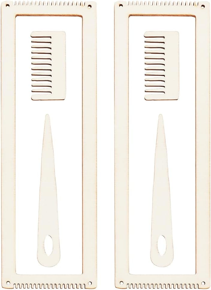 2 Sets Weaving Loom Kit Mini Wooden Weaving Looms DIY Weaving Loom DIY ...