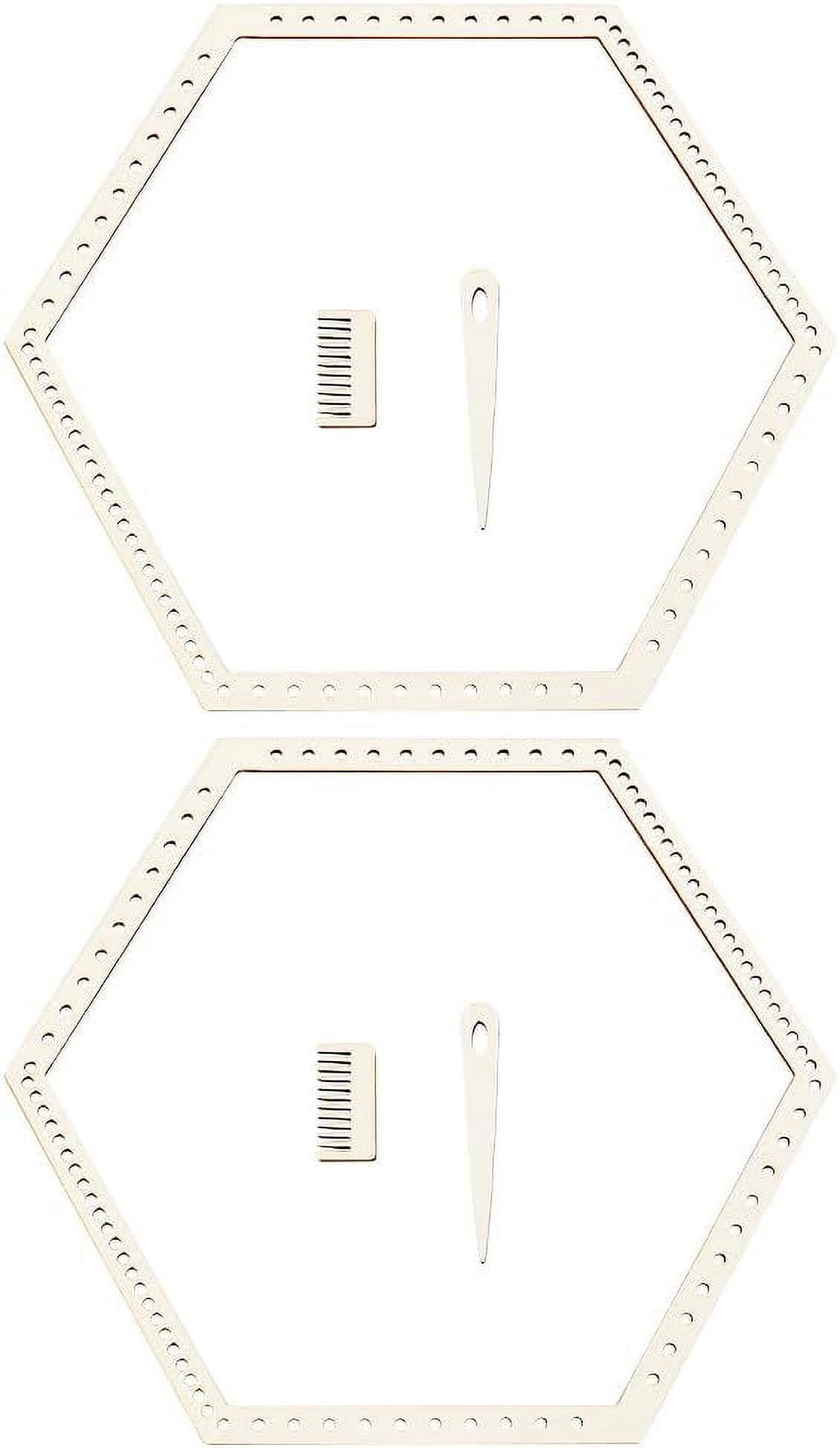 2 Sets Weaving Loom Kit Wooden Weaving Loom Natural Wood Mini Weaving ...