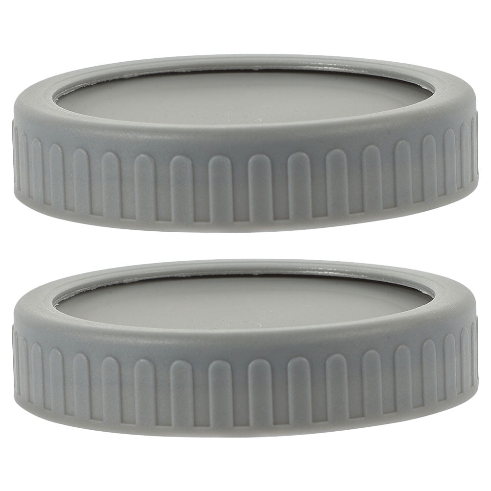 2 Sets Wide Mouth Silicone Mason Jar Lids Canning Jars Caps Multi ...