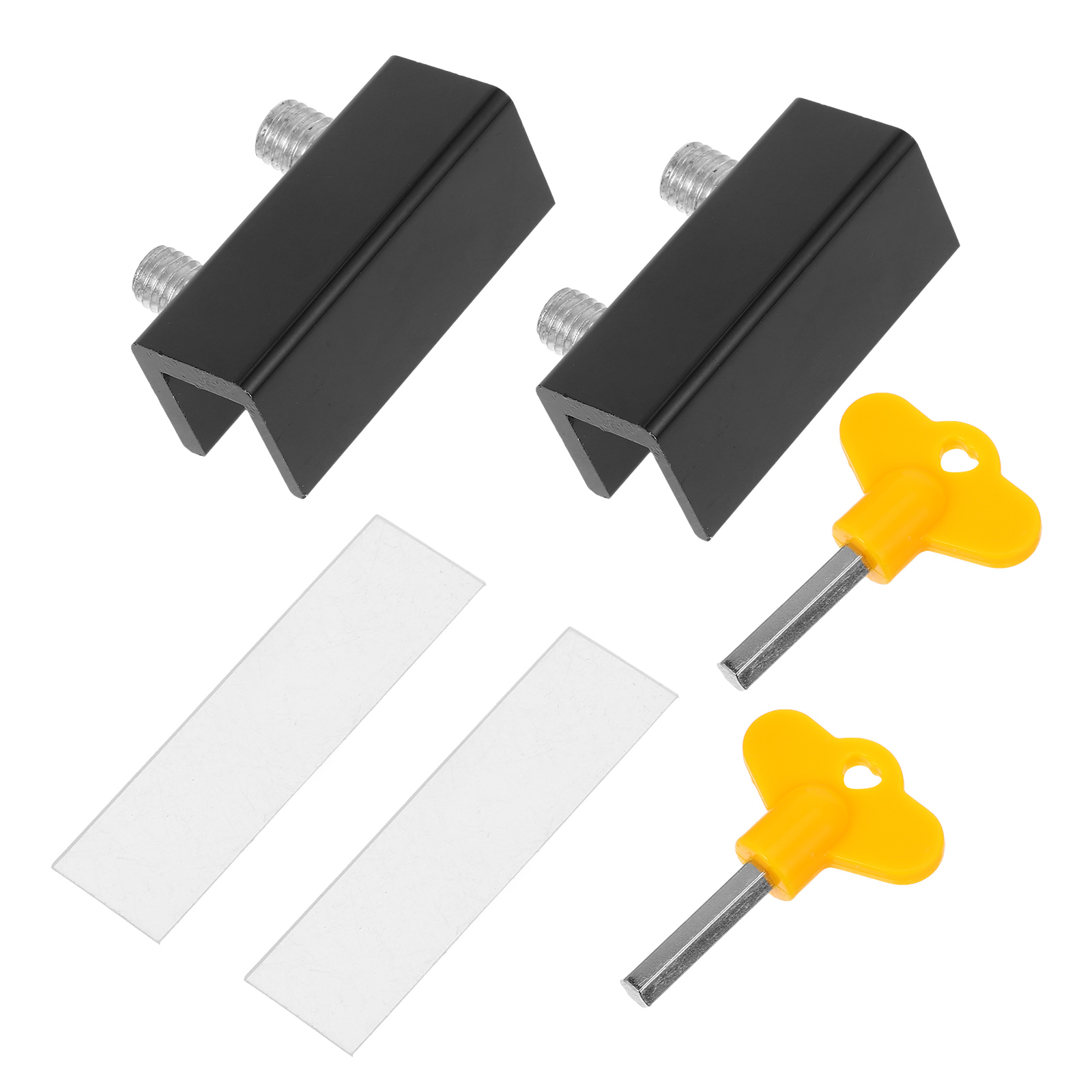 2 Sets Window Screen Door Lock Barrier Hole-free Decoration Travel ...