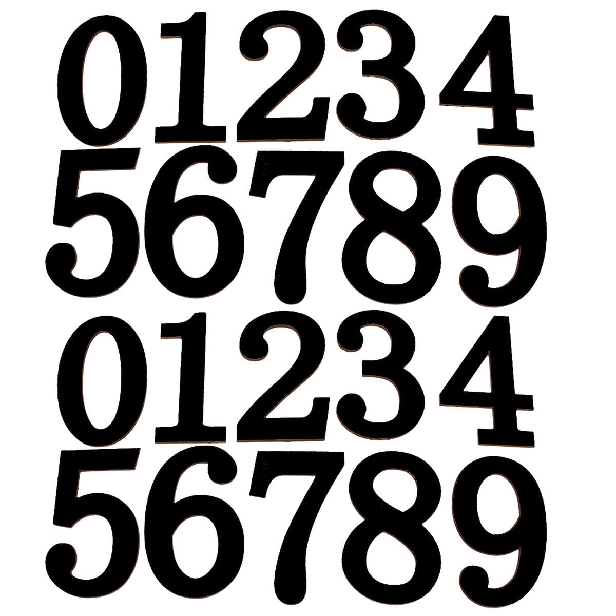 2 Sets Wooden Cartoon Numbers Fridge Number Mathematics Shaped ...