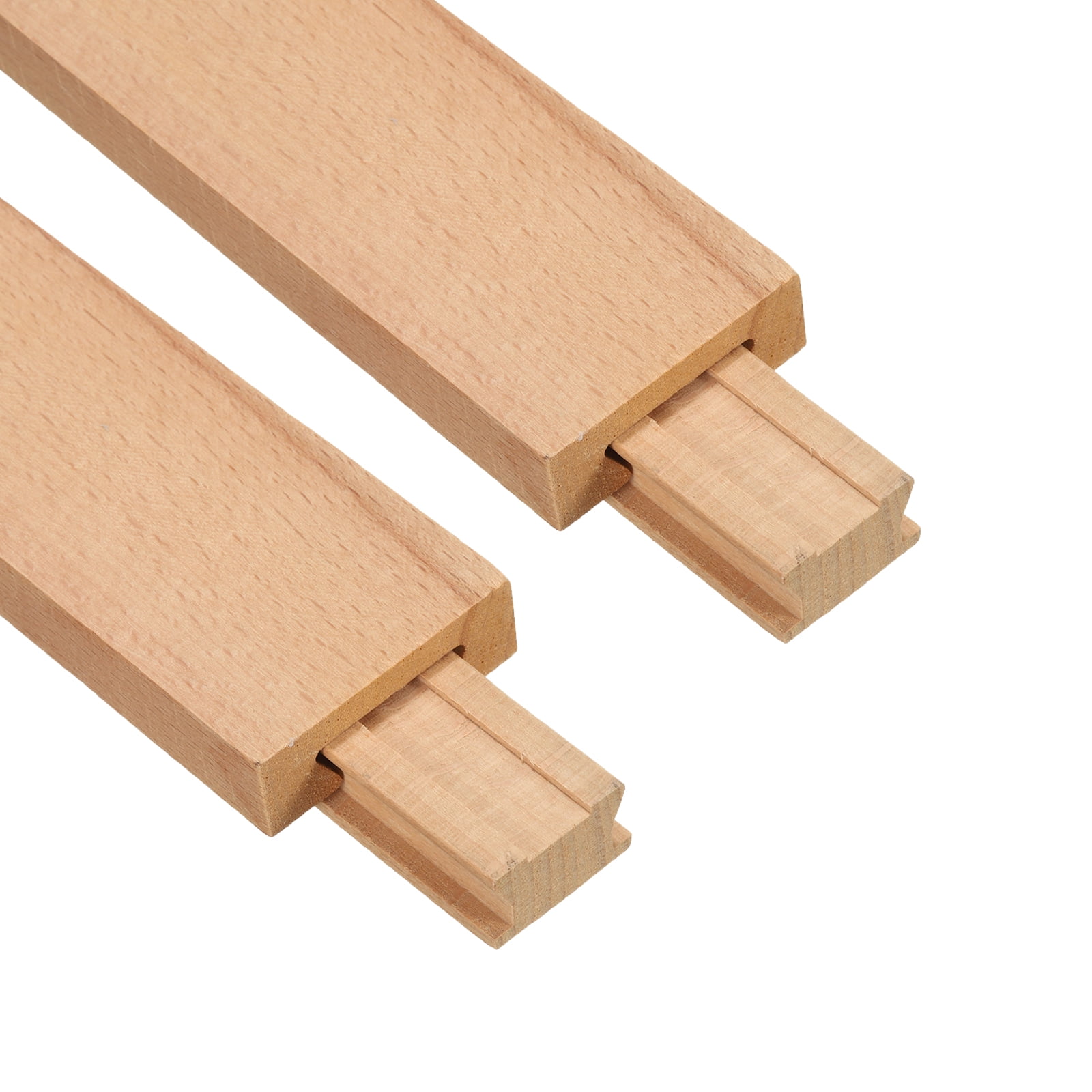 2 Sets Wooden Drawer Slides, Wood Center Guide Track, Center Mount Drawer Slides Replacement 20 ...