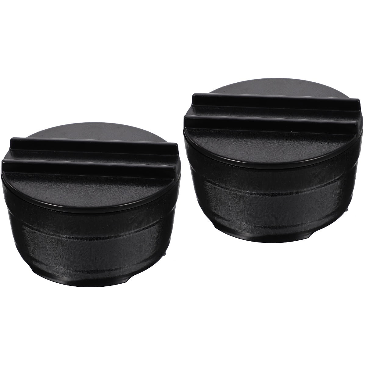 2 Sets Wooden Food Storage Pail Rice Container Manual Melamine ...