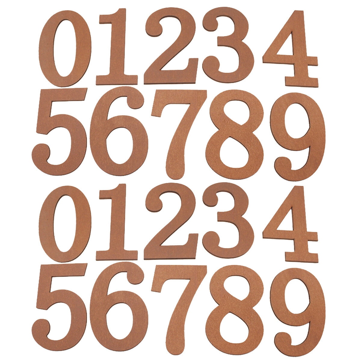 2 Sets Wooden Numbers Mathematics Number Shaped Ornaments Educational ...