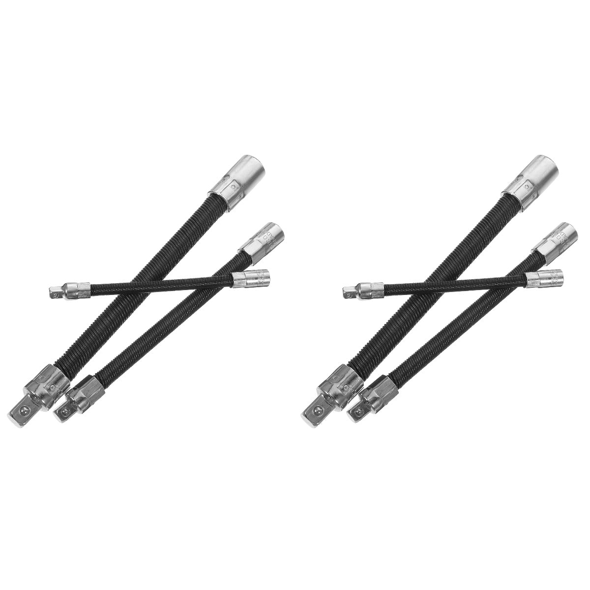 2 Sets Wrench Extender Socket Extension Bar Shaft Flexible Socket ...