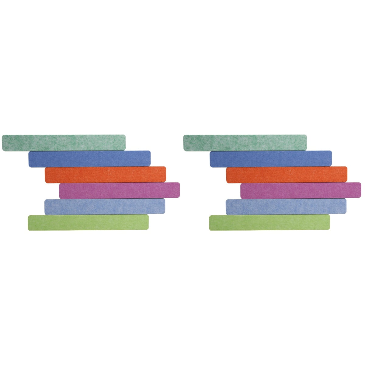 2 Sets of Bulletin Board Tiles Felt Bulletin Board Bar Strips Wall Memo ...
