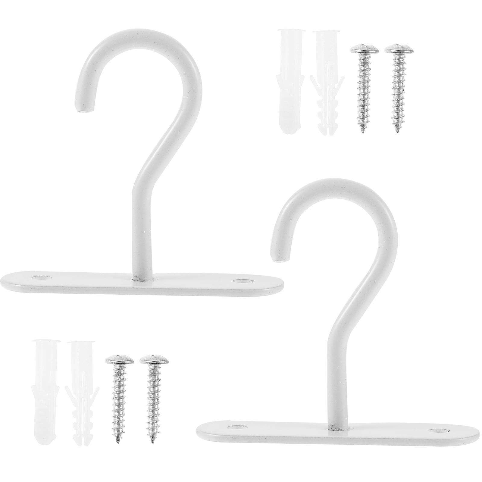 2 Sets of Ceiling Hooks Planter Hooks Wall Mount Hangers Plant Hooks ...