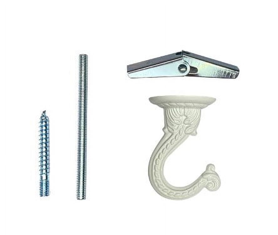 2 Sets of Ceiling Mount Hooks Heavy Duty Swag Toggle Hooks Metal ...