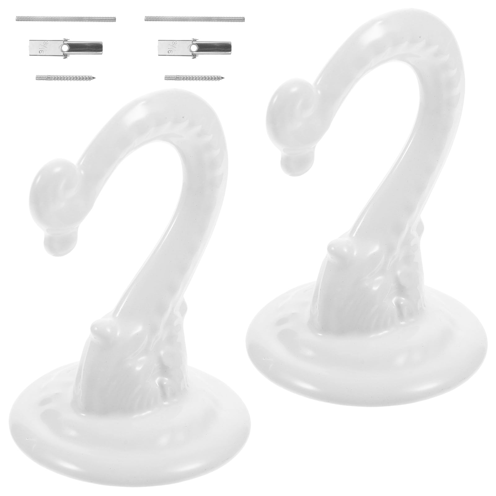 Worgeous 2 Sets of Heavy Duty Ceiling Mount Hooks Metal Swag Toggle ...