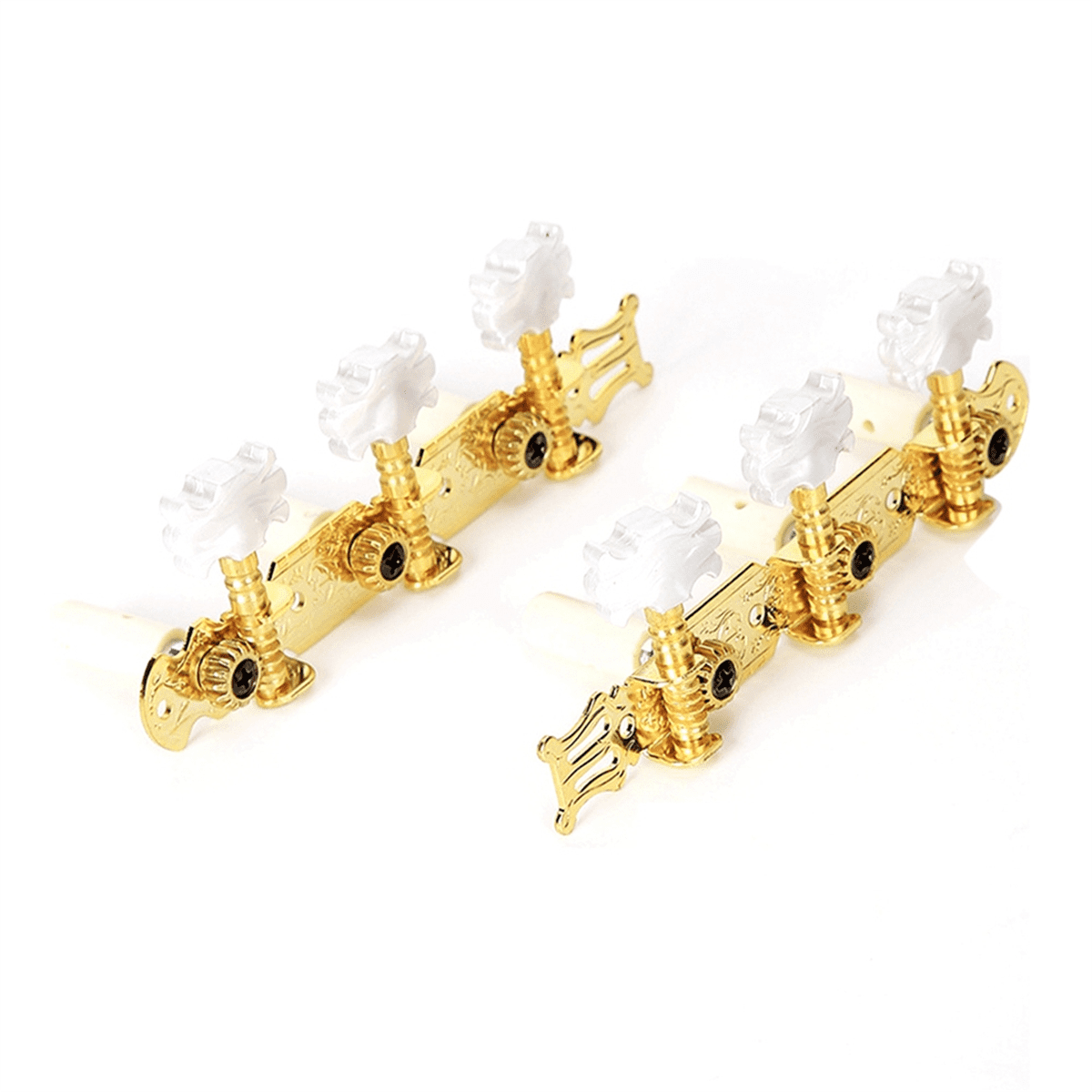 2 Sets of Classical-Gold-Proof Knobs White-Headed Classical Guitar ...