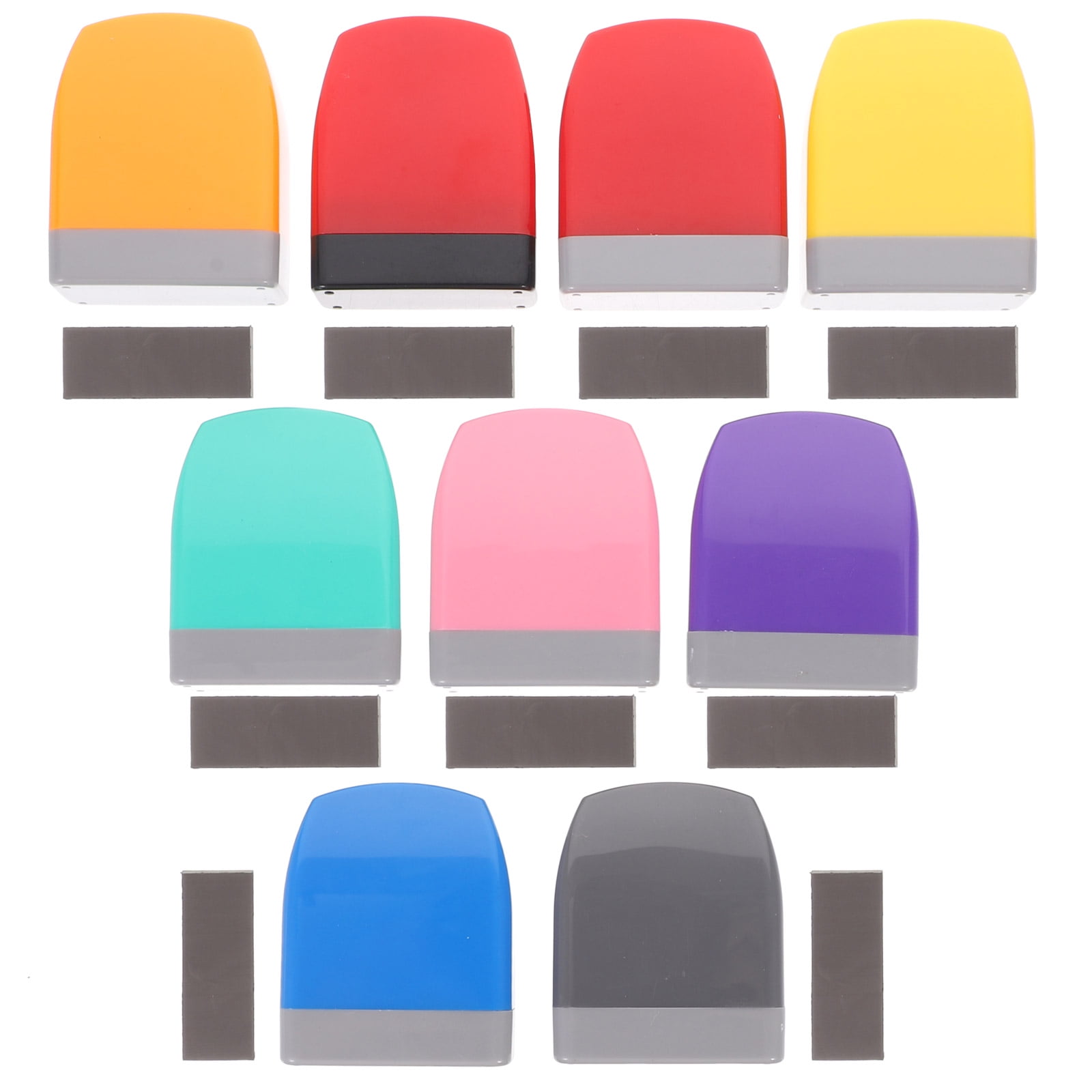 2 Sets of Colorful Stamp Shell Stamp Making Shell DIY Stamp Accessory ...