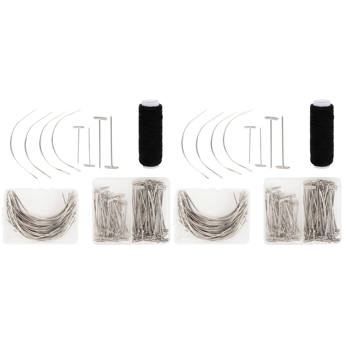 2 Sets of Convenient Wig Needles Daily Use Blocking Pin Professional ...