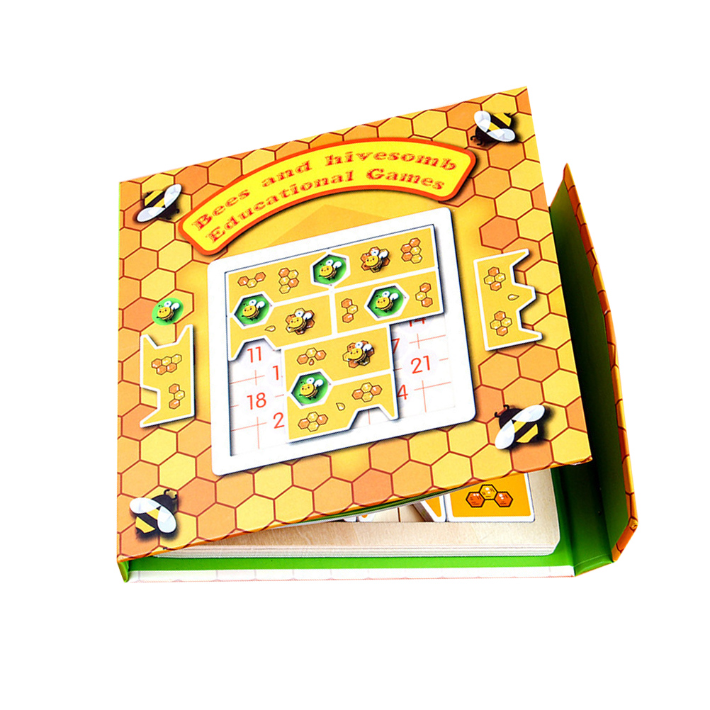 2 Sets of Creative Puzzle Toy Lovely Jigsaw Plaything Bee Game Tangram ...