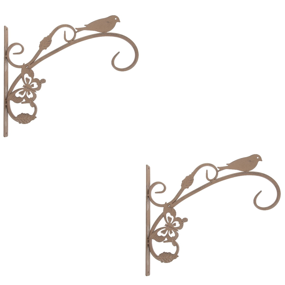 2 Sets of Garden Hanging Plant Bracket Hanging Flowers Basket Hook ...