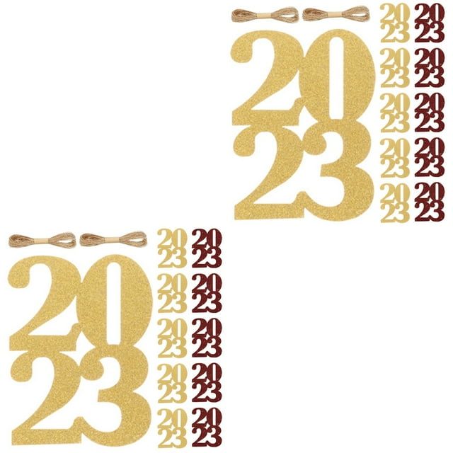 2 Sets of Graduation Party Labels 2023 Vase Label Decors Graduation ...