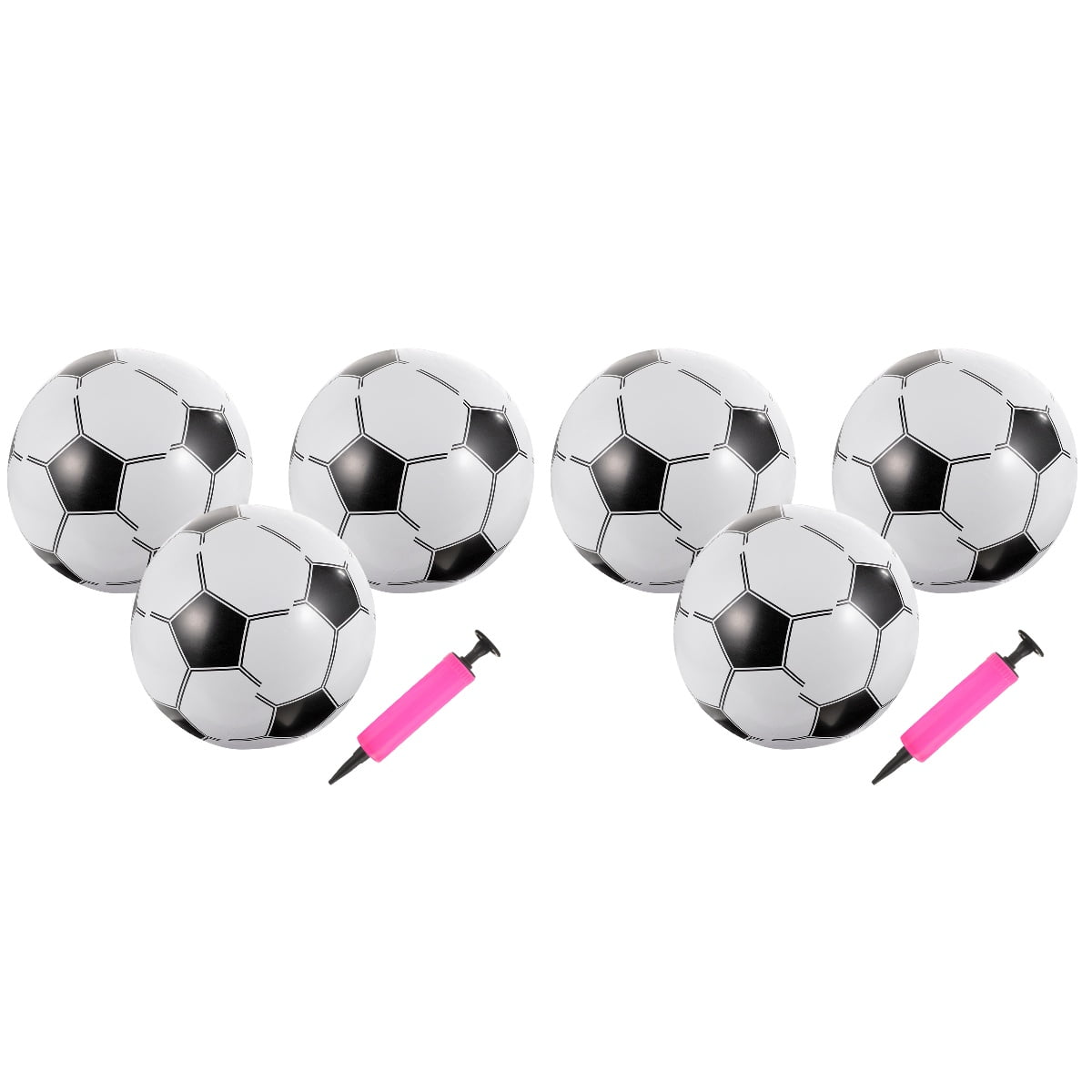 2 Sets of Inflatable Beach Balls Kids Sports Balls Outdoor Indoor ...