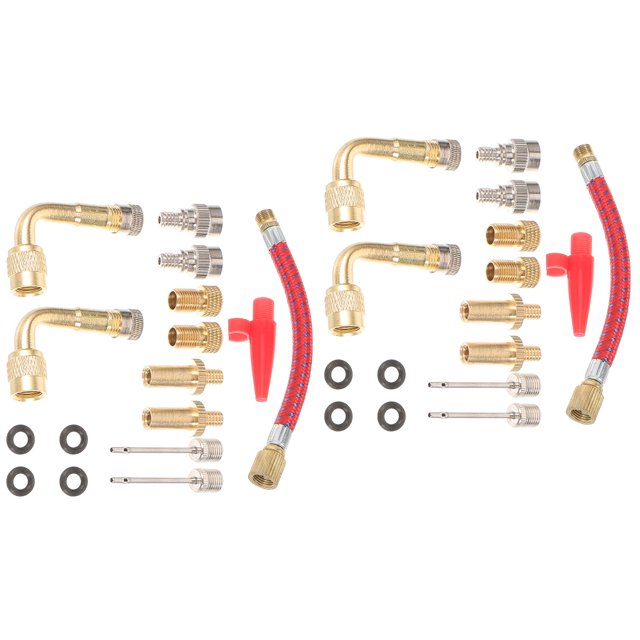 2 Sets of Inflation Extension Tube Car Air Input Connector Inflation ...