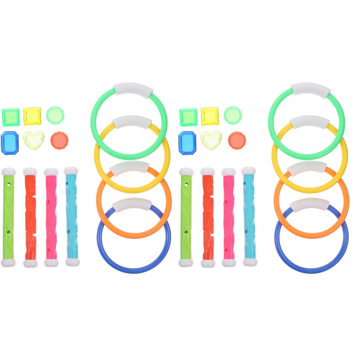 2 Sets of Interesting Pool Toys Swimming Pool Diving Training Toys ...