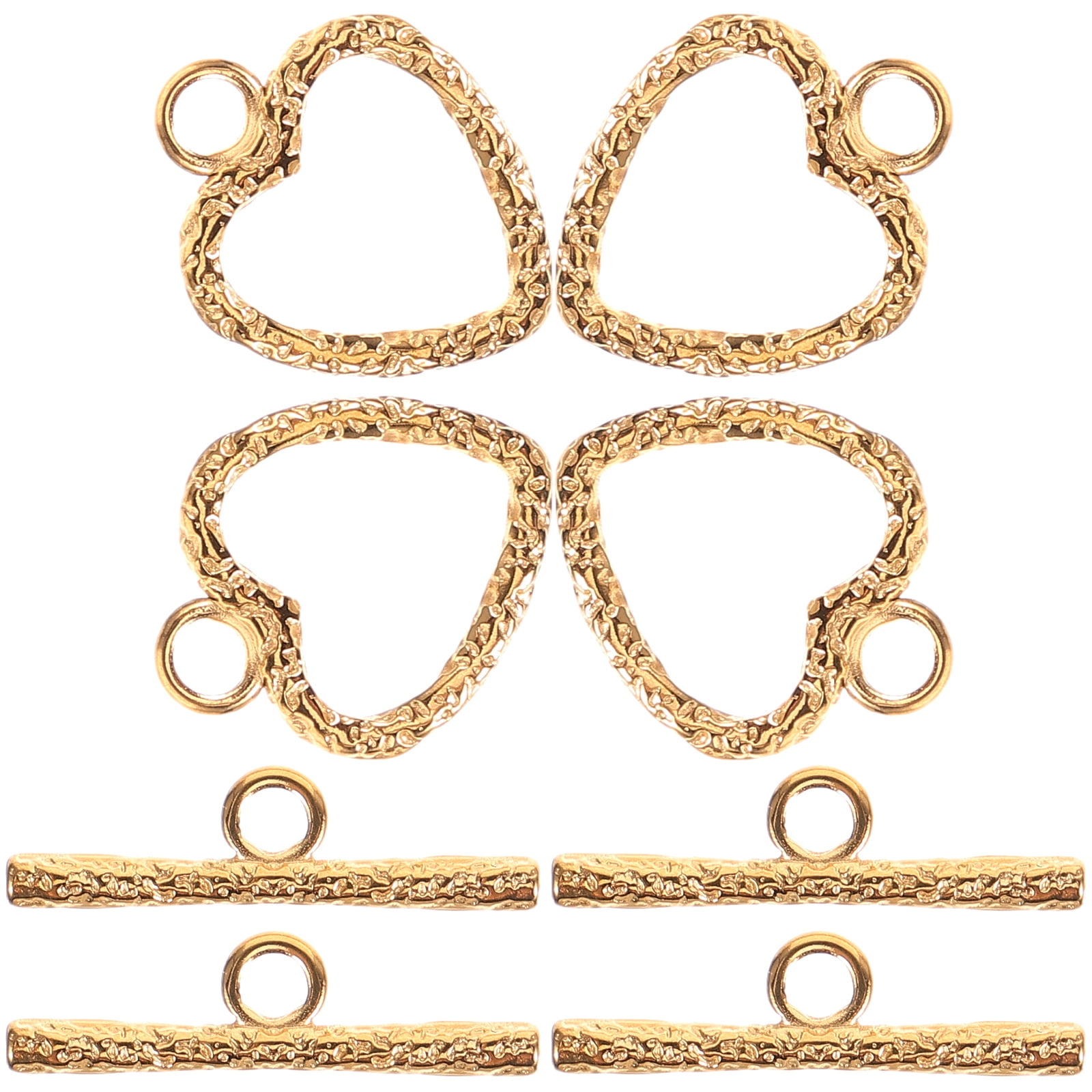 2 Sets of Jewelry Clasps Stainless Steel Toggle Clasps Connectors Metal ...