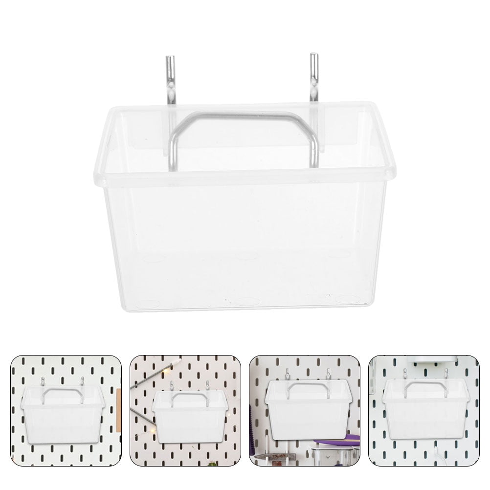 2 Sets of Pegboard Bin Pegboard Accessory Plastic Storage Bin Pegboard ...