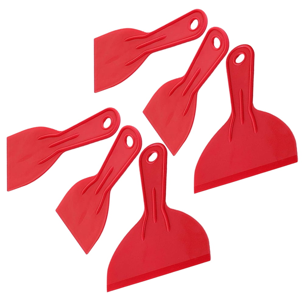 Raindrops Red Plastic Paint Scraper Tool for Kitchen, Multi-Functional ...