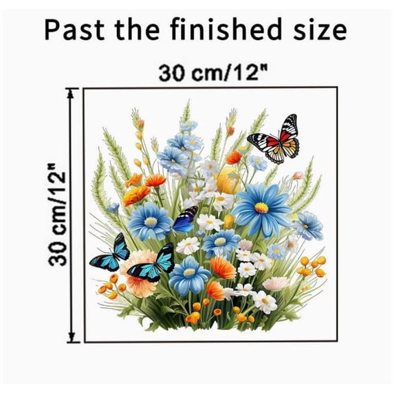 2 Sets of Colorful Butterfly and Flower Wall Stickers for Home Decor ...