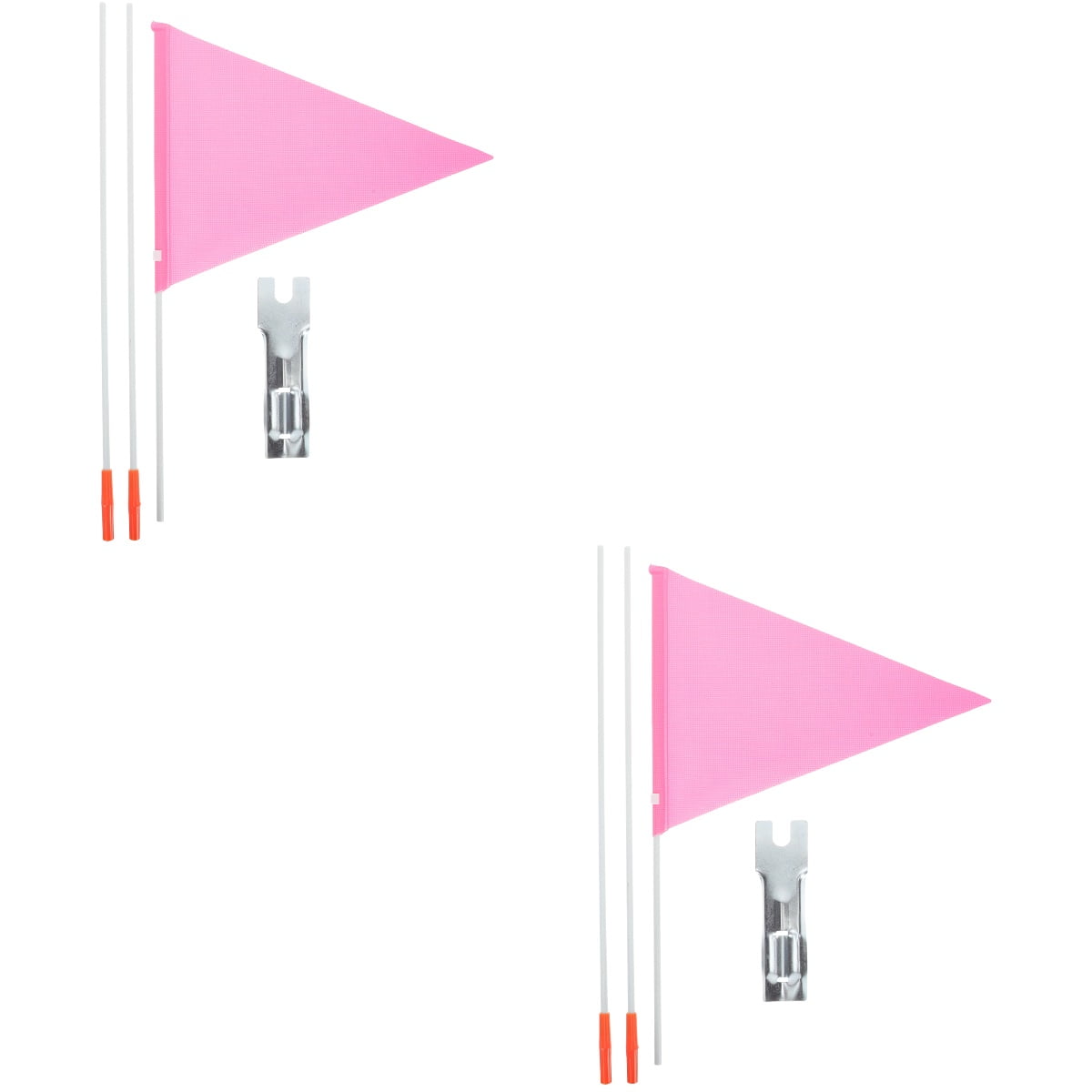 2 Sets of Safety Flag for Bikes Adjustable Flag Pole Bike Flag Children ...