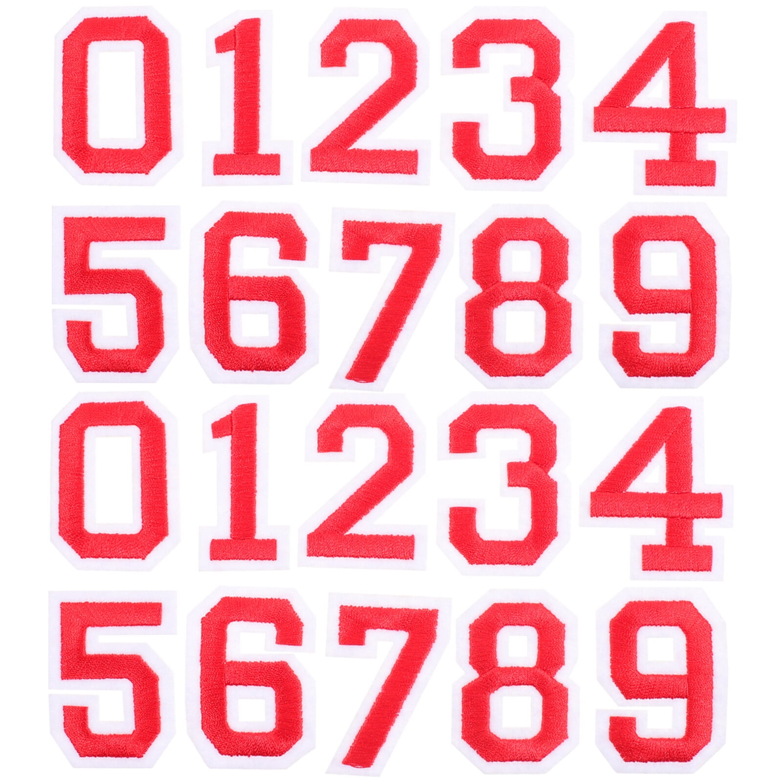 2 Sets Self Adhesive Numbers Sticker for T Shirt Numbers Stickers for ...