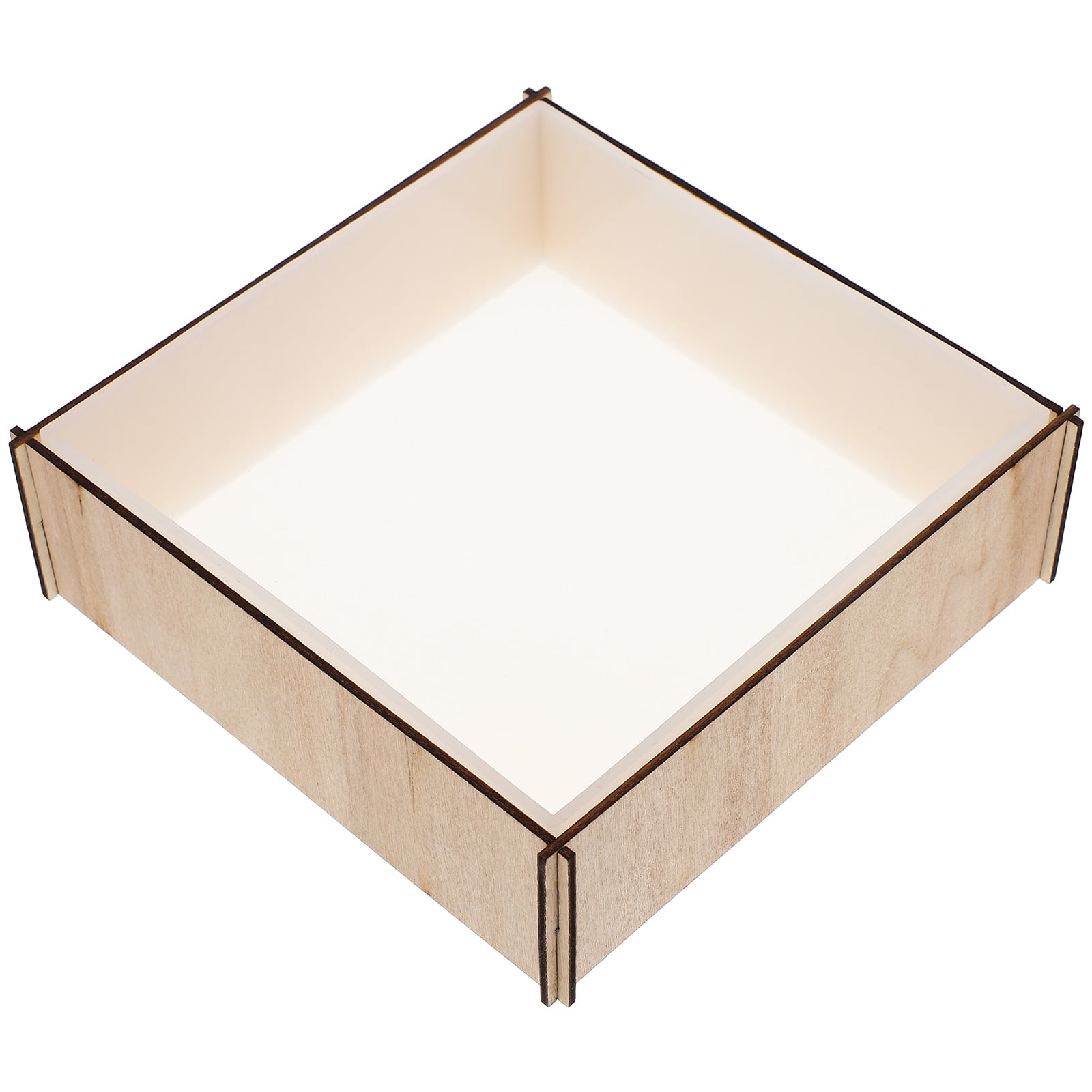 2 Sets of Square Silicone Mold Bookshelf Baffle Making Mold Specimen ...