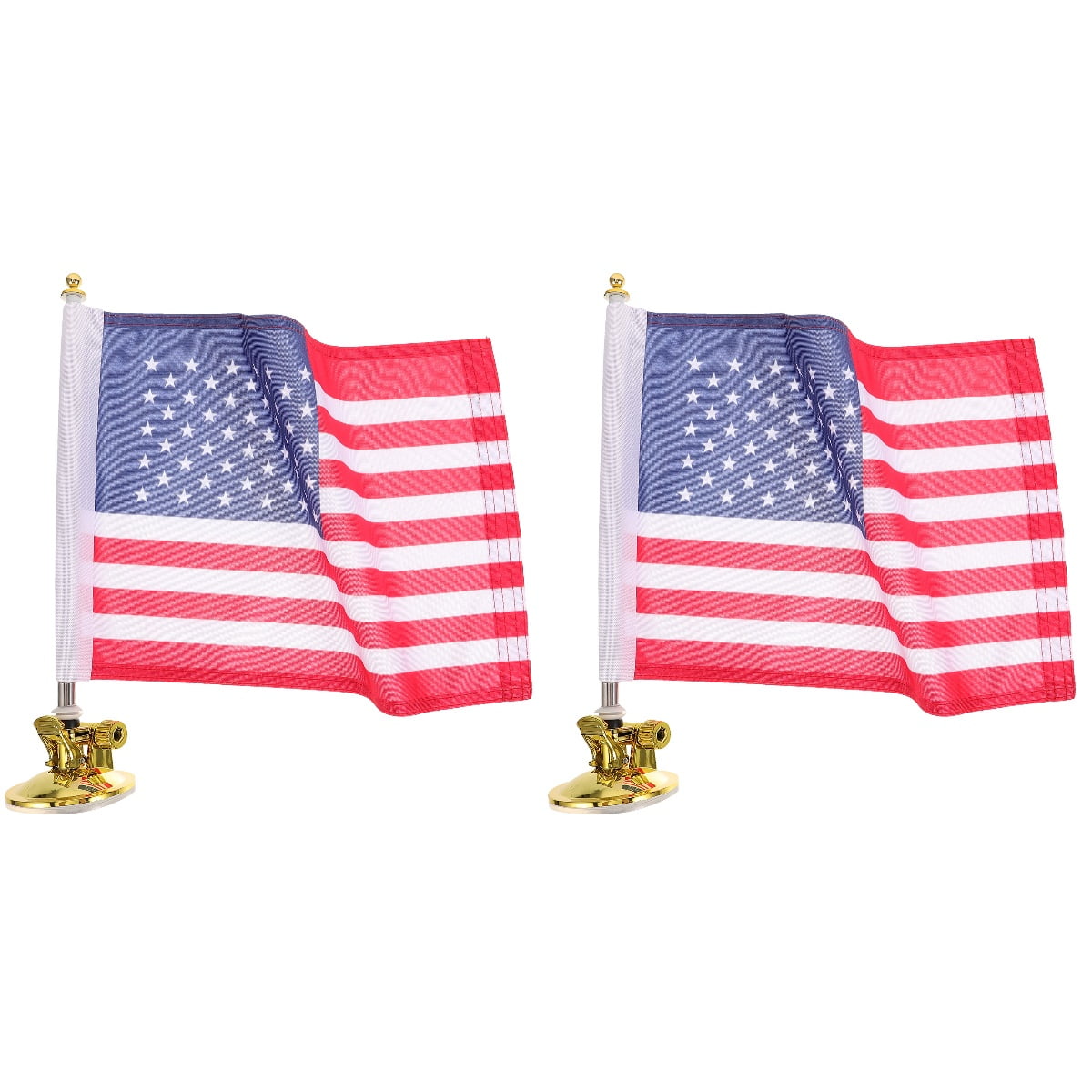 2 Sets of Stable Car Flag Pole Outdoor Flag Pole Bracket Base Flag Pole ...