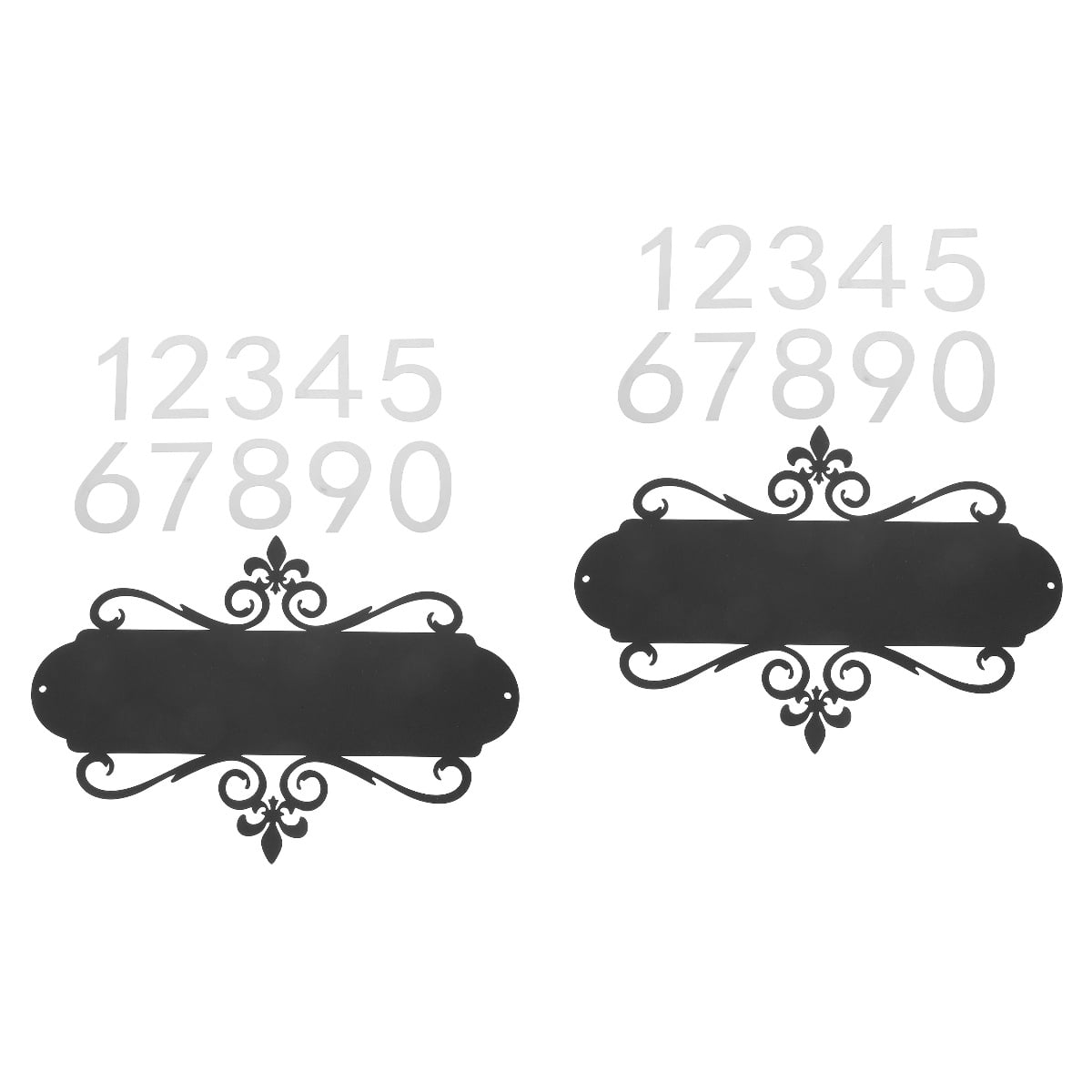 2 Sets of Wall Number Sign Door Hanging Sign Door Plaque Numbers ...