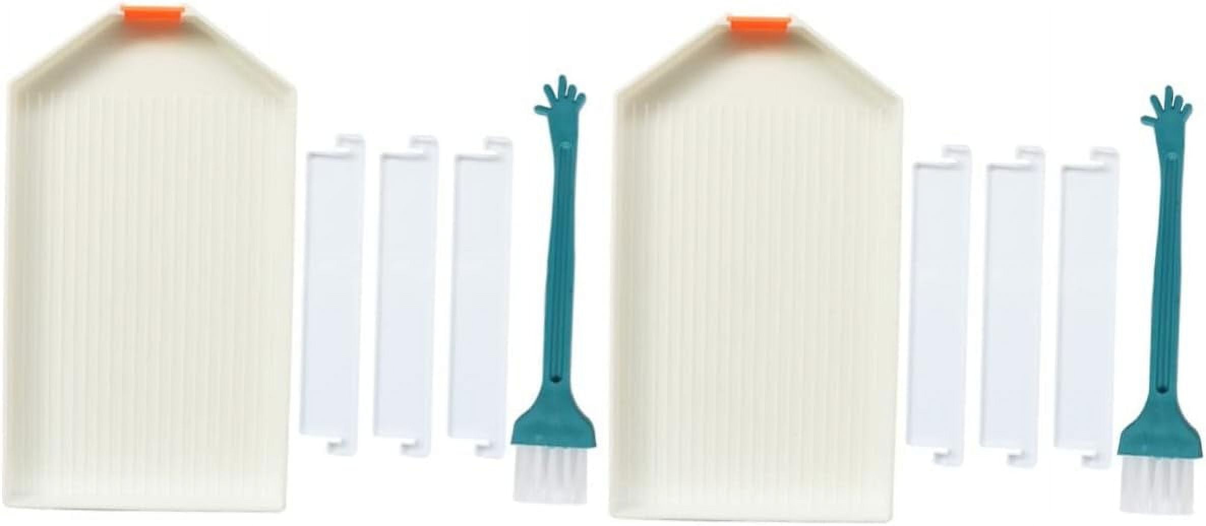 2 Sets turning disc diamond gem accessory bead sorting container ...