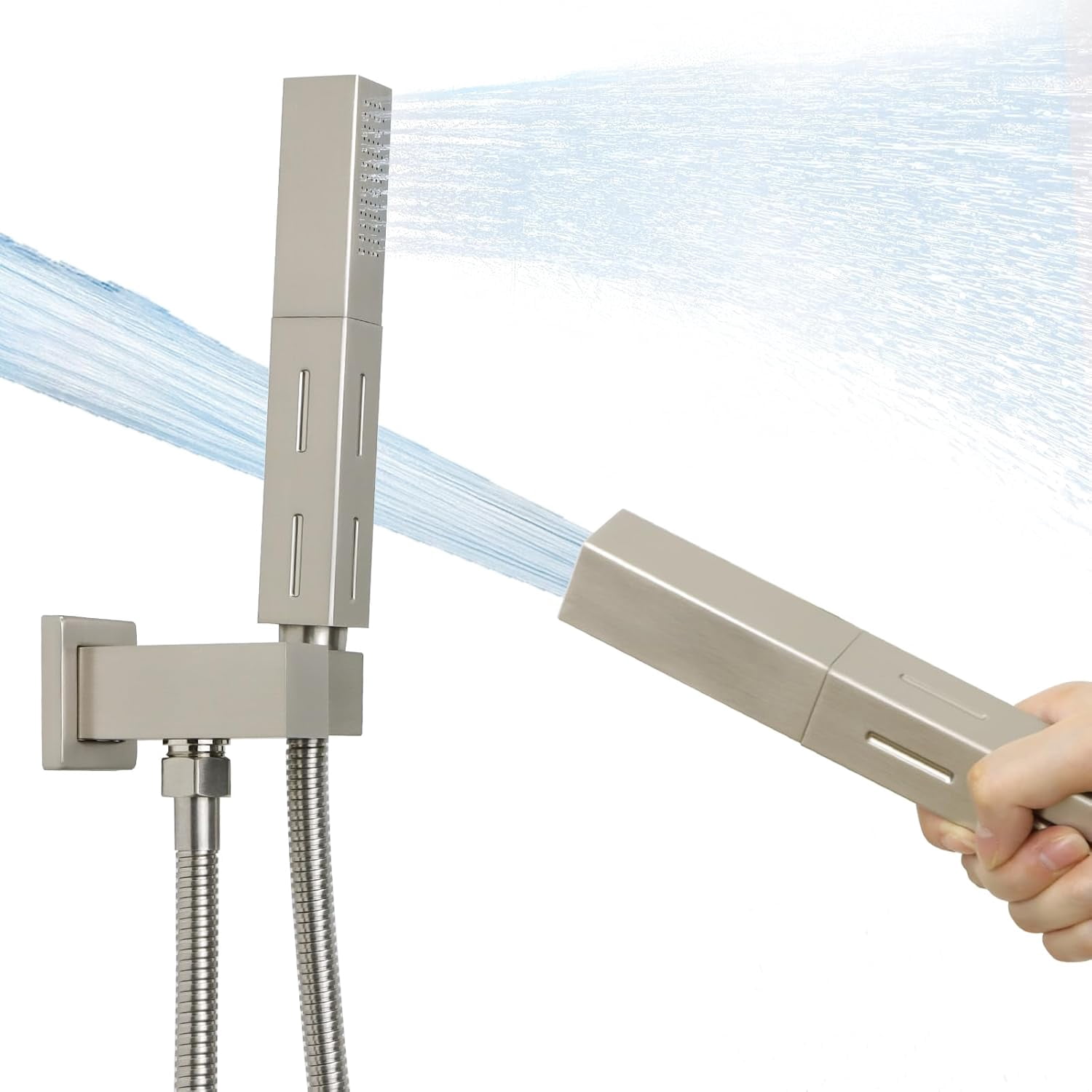 2 Settings Models Handheld Shower Head Sprayer High-Pressure with 59 ...