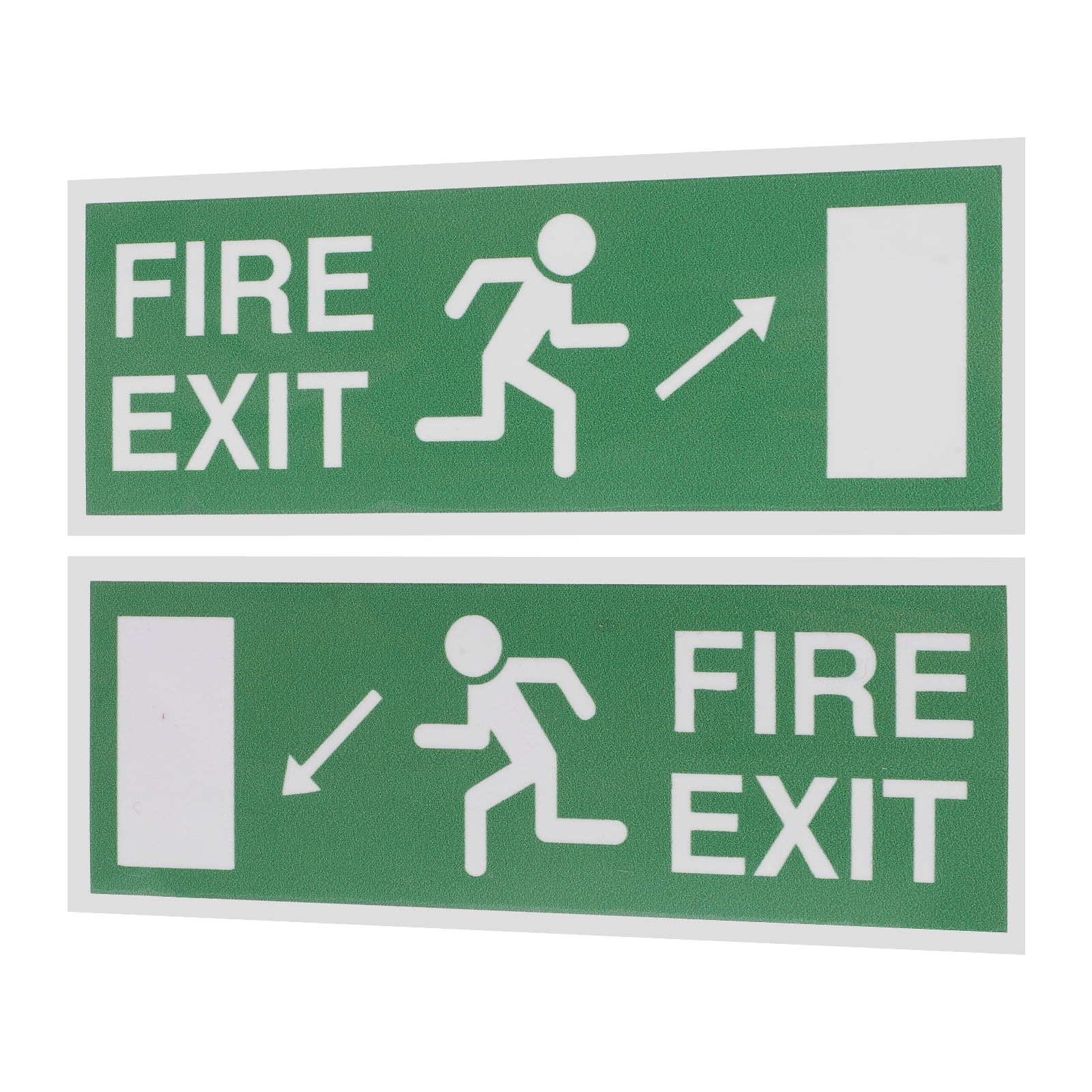 2 Sheet Fire Exit Sign Sticker Exit Signs Stickers Outdoor Corridor ...