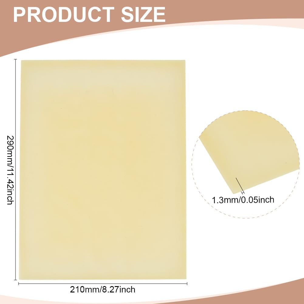 2 Sheet Hot Melt Resin Sheets 11.4×8.3 inch Gold Thermal Glue Sheets ...