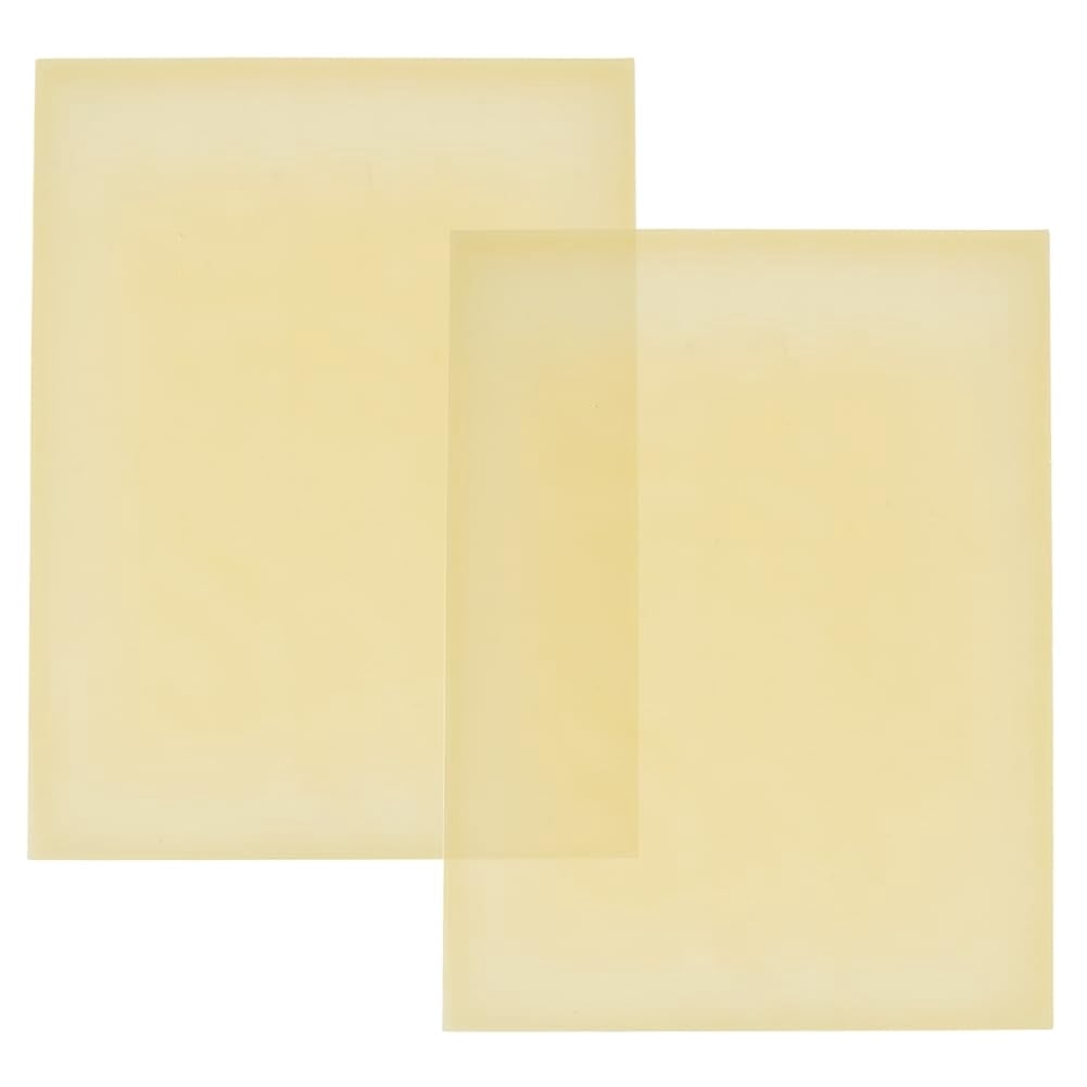 2 Sheet Hot Melt Resin Strips 11.4×8.3 inch Gold Thermal Glue Strips ...
