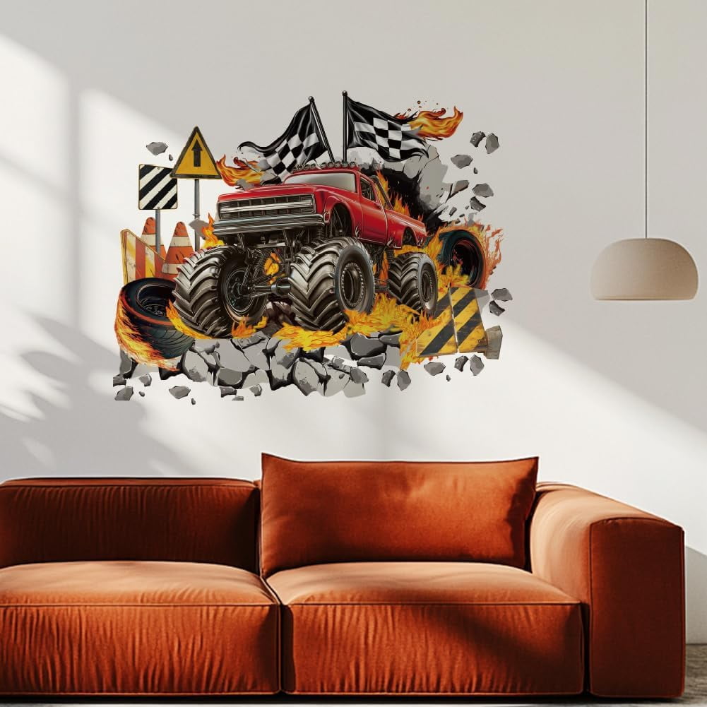 2 Sheet Self Adhesive Wall Stickers Wall Posters and Prints Monster ...