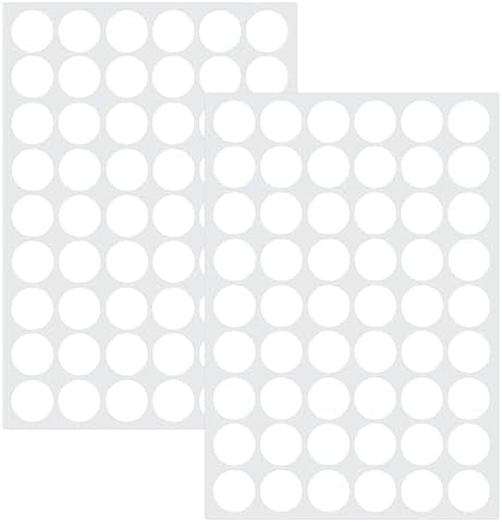 2 Sheets 108 Pcs Hole Cover Stickers, 21 mm/0.8 Inch Self-Adhesive ...