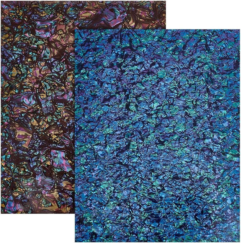 2 Sheets Abalone Shell Stickers 2 Colors Imitation Abalone Hand ...