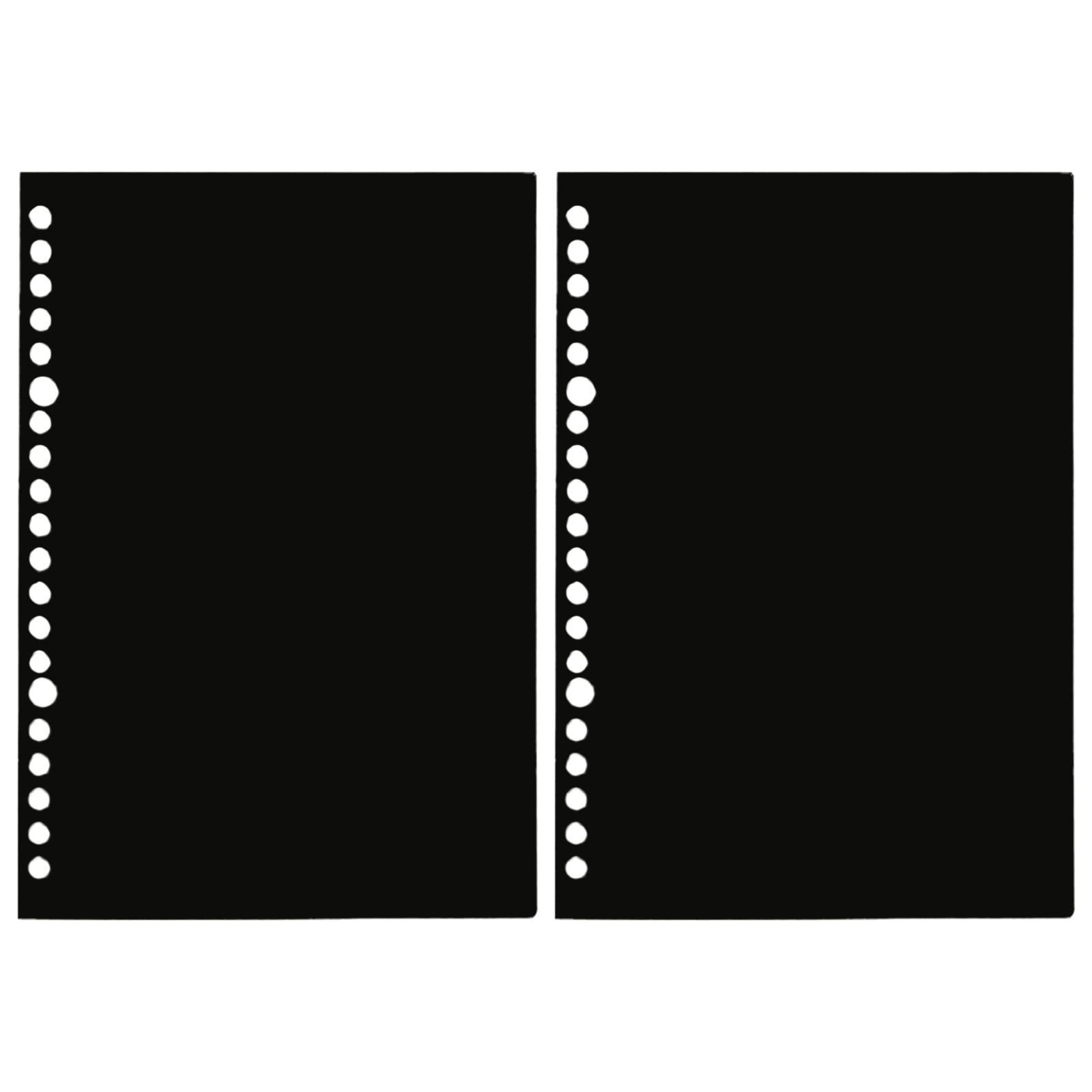 2 Sheets /B5 Notebook Page Binder Candy Colored PP Loose-leaf Covers 26 ...