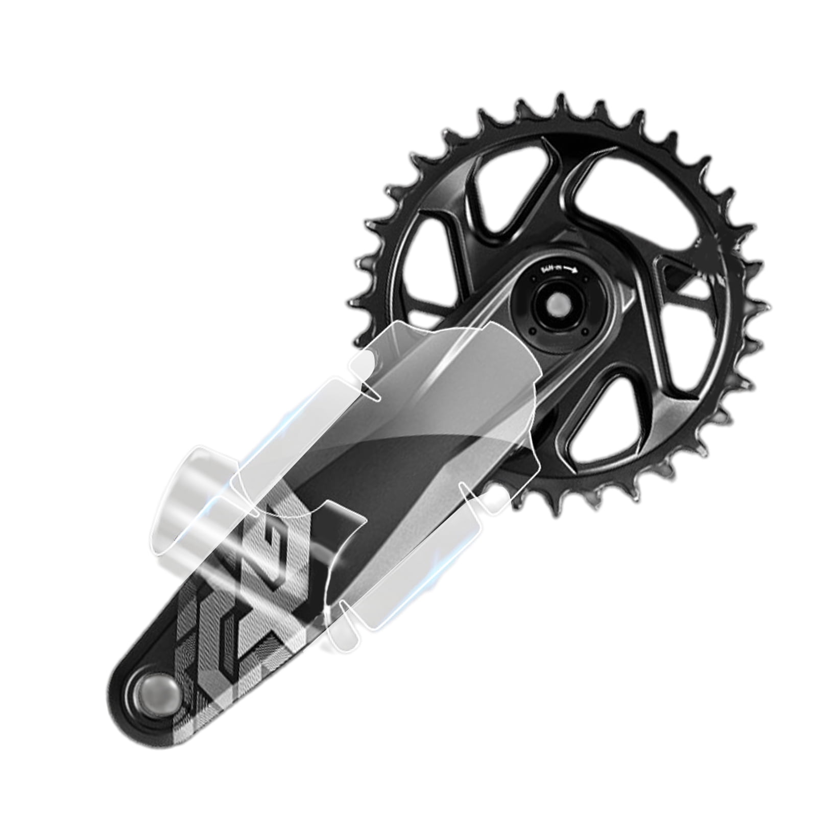 2 Sheets Bikes Crank Stickers, Bikes Crank Arm Protective Film ...