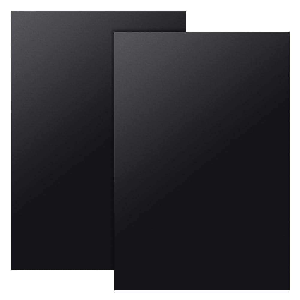2 Sheets Black ABS Plastic Sheet 11.8x7.9 inch ABS Plastic Plates 2mm ...