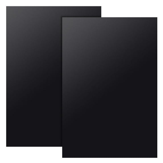 2 Sheets Black Plastic Sheet 11.8x7.9 inch Plastic Plates 2mm Thick ...