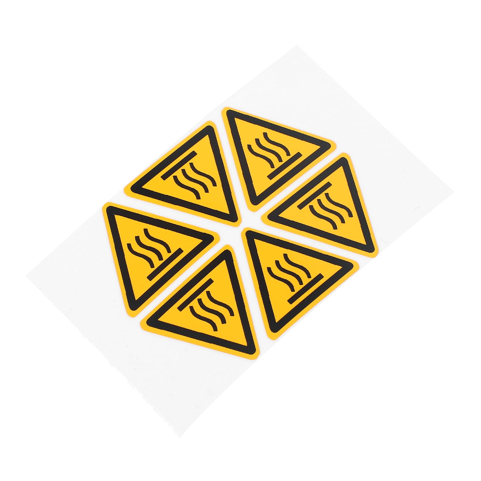 2 Sheets Caution High Temperature Sticker Equipment Warning Decal ...