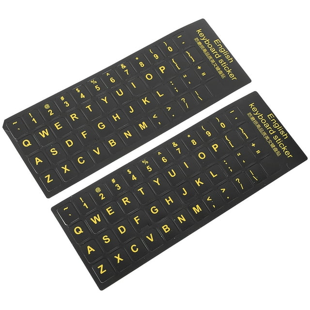 2 Sheets Computer Keyboard Sticker Keyboard Letter Sticker English ...