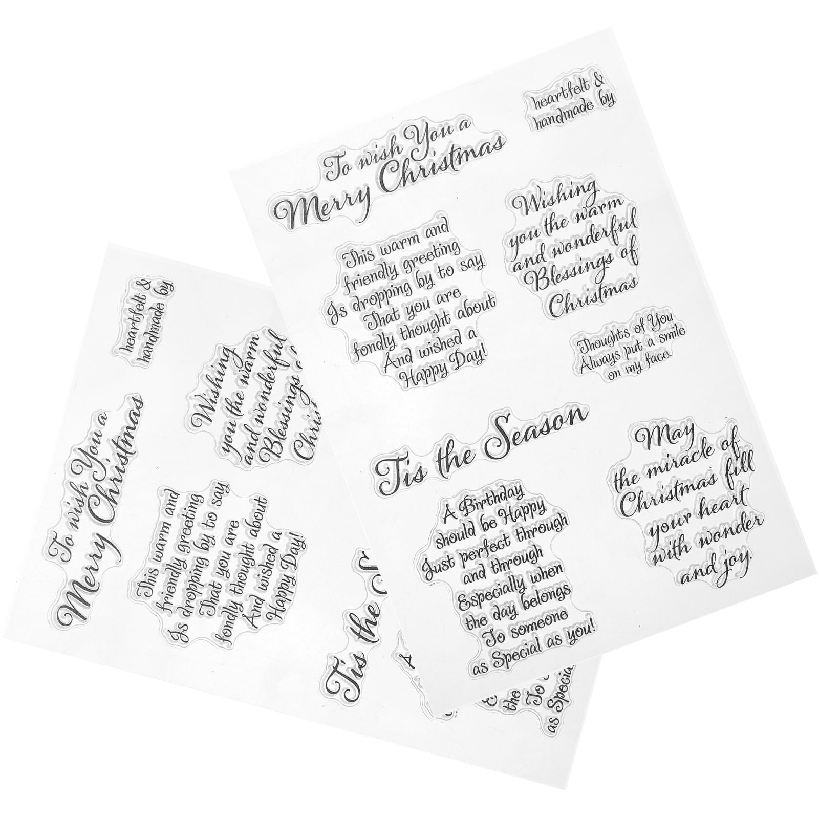 2 Sheets Delicate Strips Stickers Scrapbooking Stickers Words Strip ...