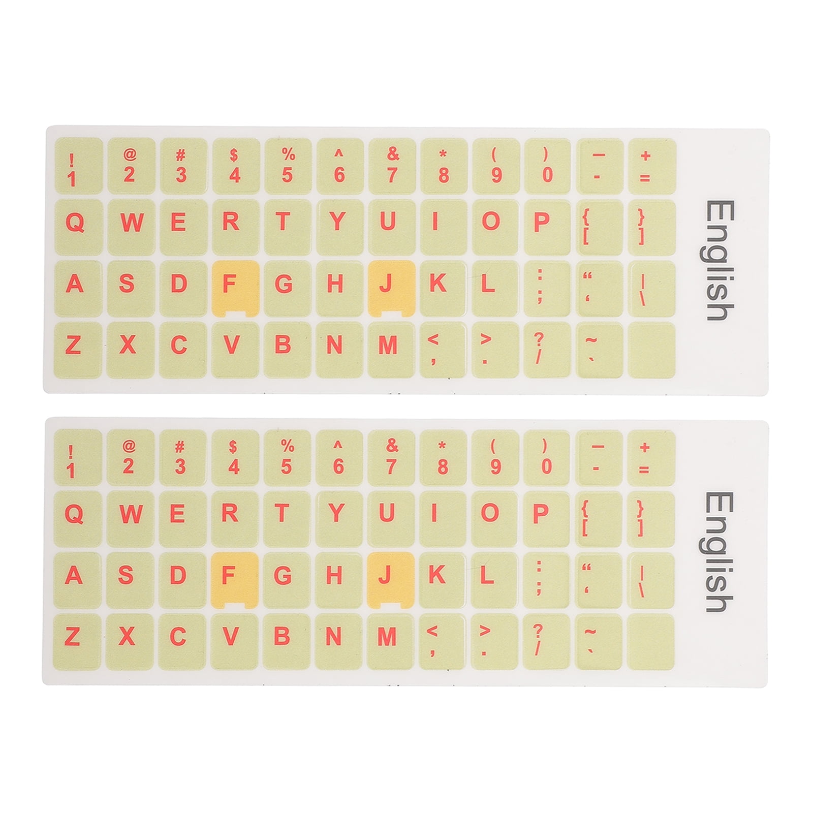 2 Sheets English Keyboard Sticker Keyboard Replacement Sticker Keyboard ...